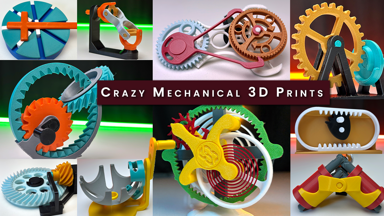 I 3D Printed & Tested the Craziest Mechanical Models - 3DELWORLD
